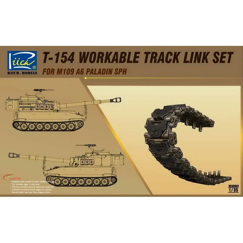 Riich Models RE30001 1/35 T-154 Workable Track Link Set For M109A6 ...