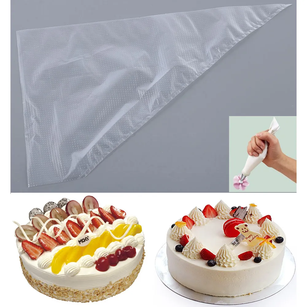 100 Pcs Disposable Cream Piping Cake Pastry Cupcake Decorating Bags