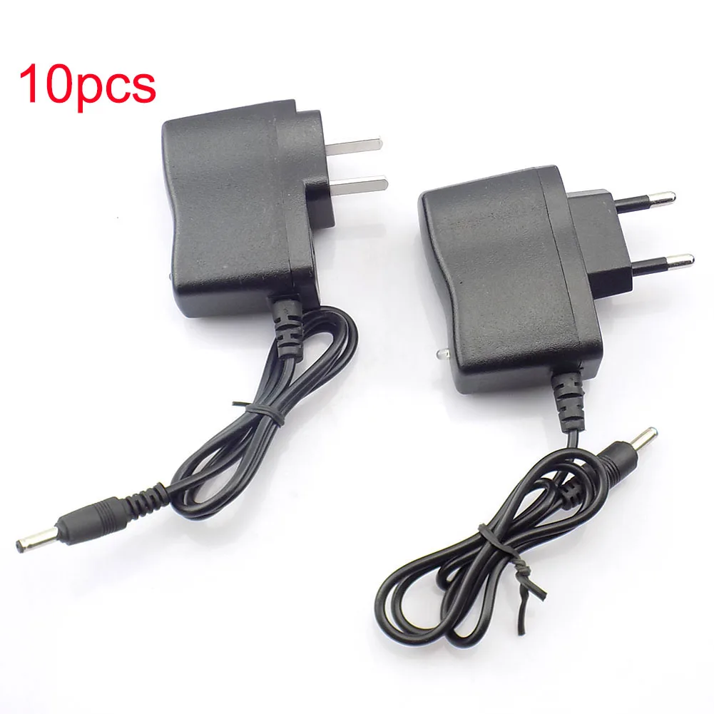 10pcs 3.5mm LED Flashlight AC home Wall Charger Power adapter for 18650 ...