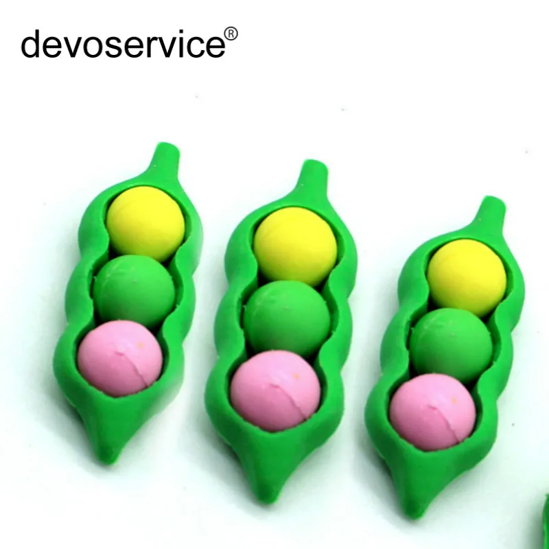 3Pcs-Lot-Kawaii-Vegetable-Rubber-Pencil-Erasers-Cute-Cartoon-Pea-Pod ...