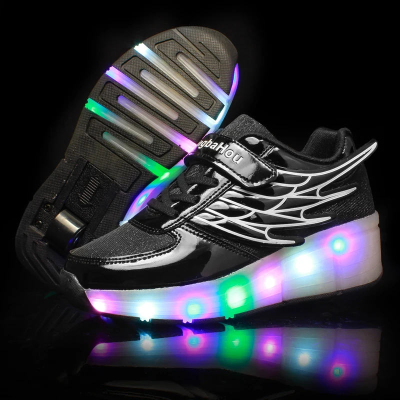 heelys Children Glowing Sneakers Kids Roller Skate Shoes Children Led ...