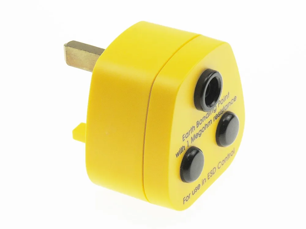 UK/EU Without Resistor Earth Bonding Plug Anti Static ESD Earth ...