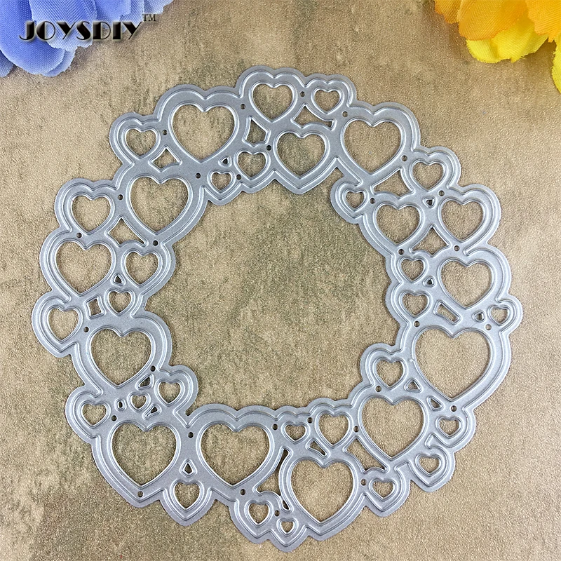 Round of Love Hearts Card Maker Metal Die Cutting Dies For DIY ...