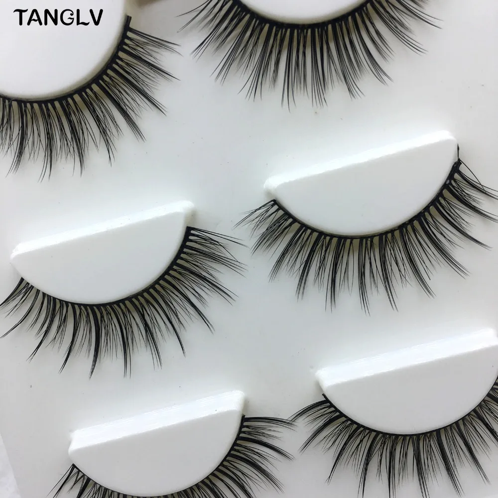 Thick Dense Natural False Eyelashes Fake Eyelashes Professional Bigeye ...