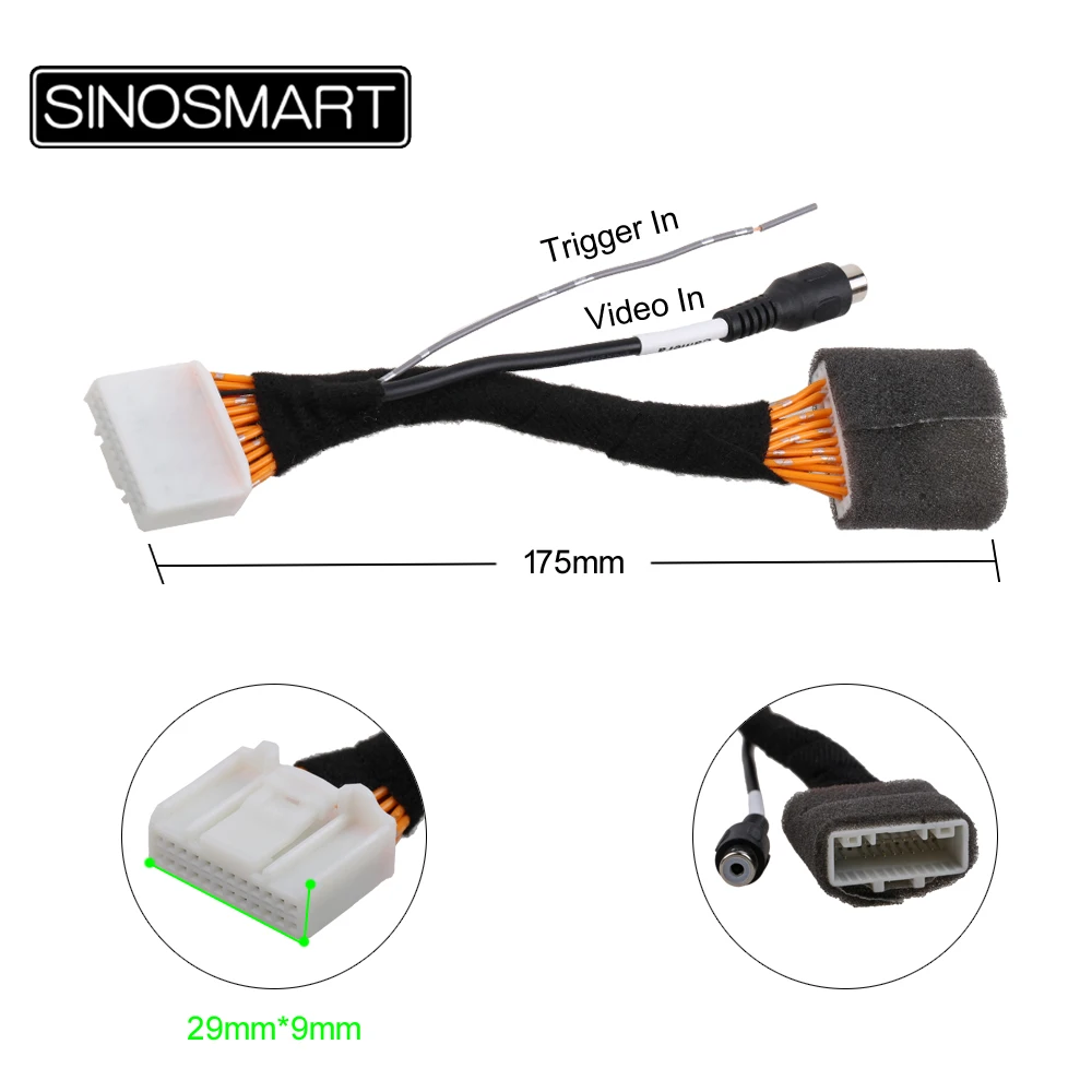 SINOSMART C24 Connection Cable for Renault C24 Reversing Camera to OEM ...