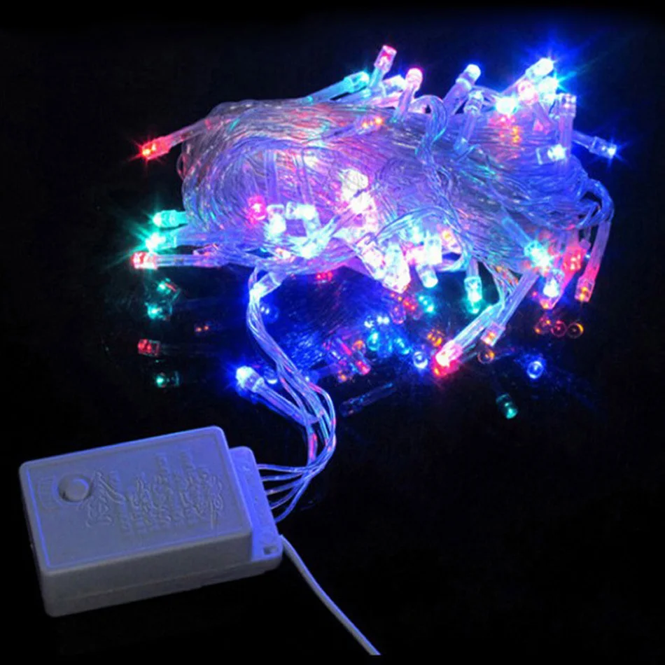 String Light 100 LED 10M Christmas/Wedding/Party Decoration Lights AC ...