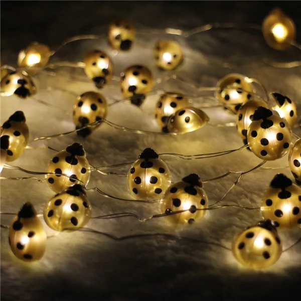 Aliexpress.com : Buy Battery Powered 3M 10FT 40LED Ladybug Shaped ...