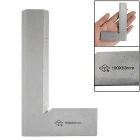 Silver Tone Stainless Steel 100 x 63mm Bladed L Square Ruler|steel ...