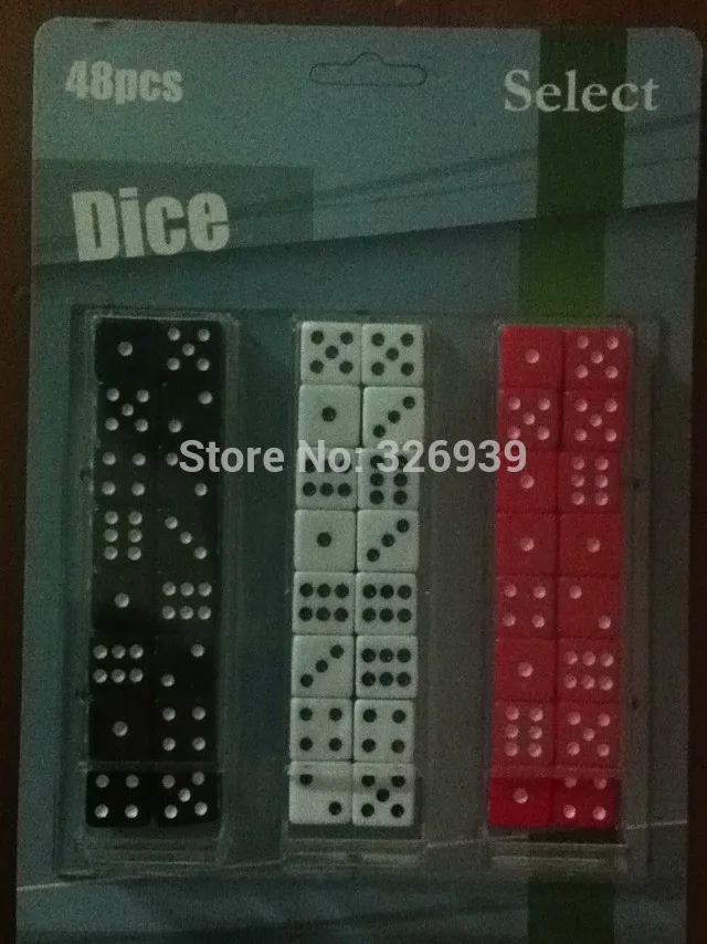 16MM 코너 레드 흑백 삼색 48 그레인 슈트, 각 색상 주사위 16 개|dice red|dice 16mmwhite dice ...