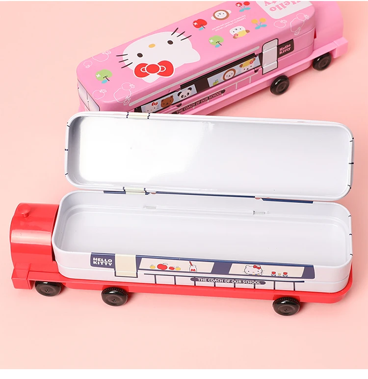 Hello Kitty Train Shaped Multi-Layer Pencil Case - KawaiiMerch.com