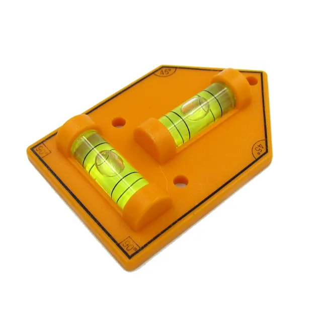 HACCURY Plastic T-type Level Bubble Triangular Red Black Orange Color ...