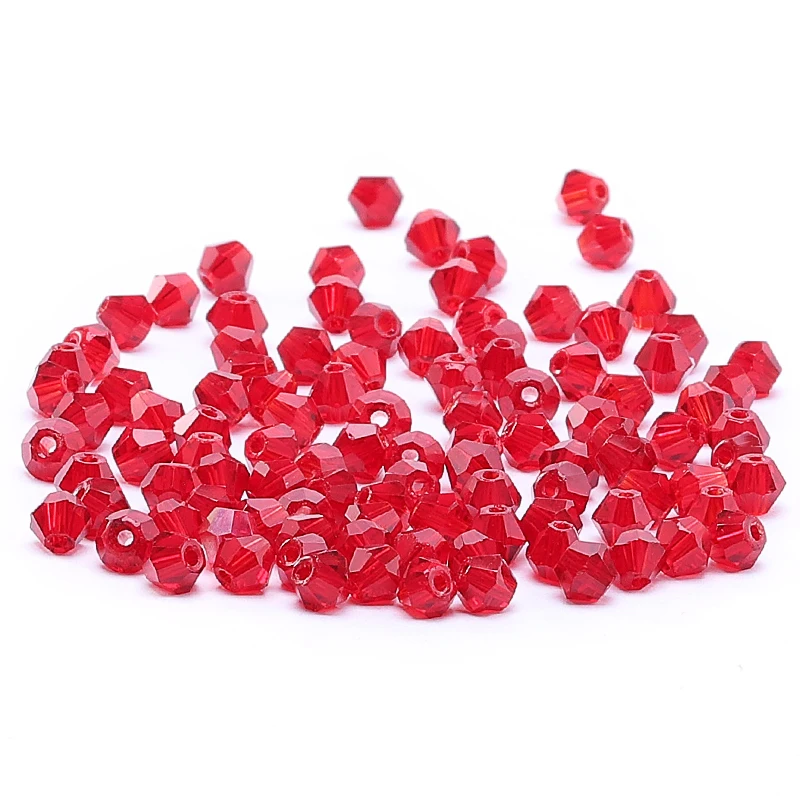 Red-Austrian-Glamour-Crystal-Beads-100pc-4mm-Austria-Crystal-Bicone ...