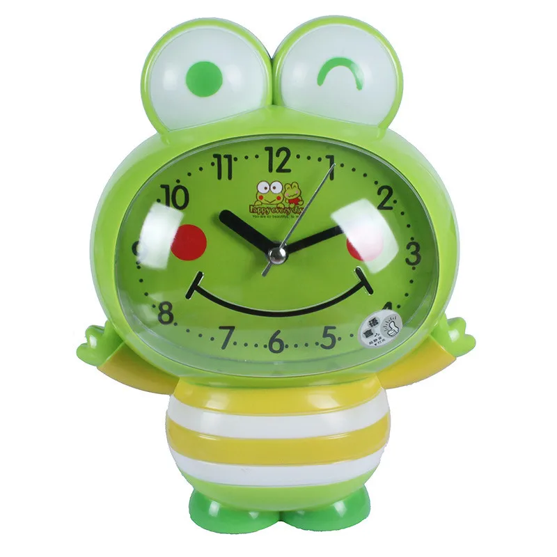 Modern Children Cartons Clock Led Nightlight Snooze Alarm Clock Cube ...