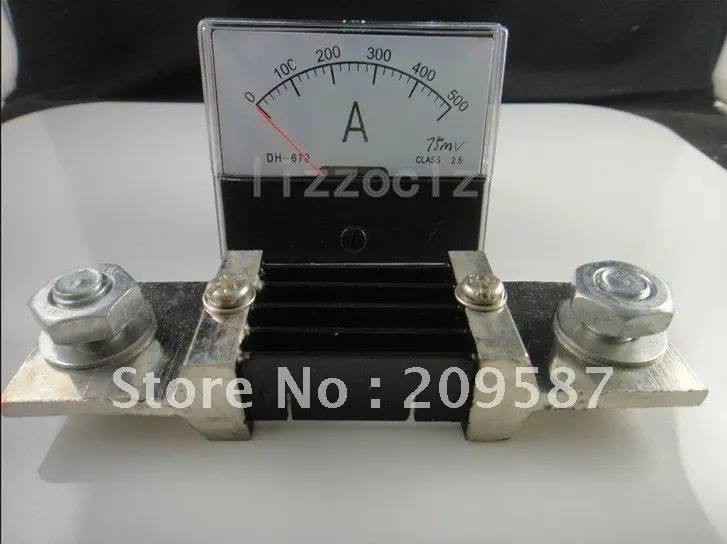 Analog Amp Panel Meter Current Ammeter DC 0 500A 500A + Shunt|ammeter ...