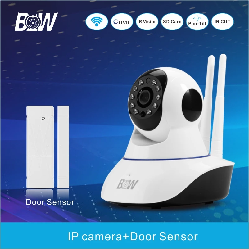 Home Monitor Equipment IP Camera with Alarm Sensor +Door Window Sensor ...
