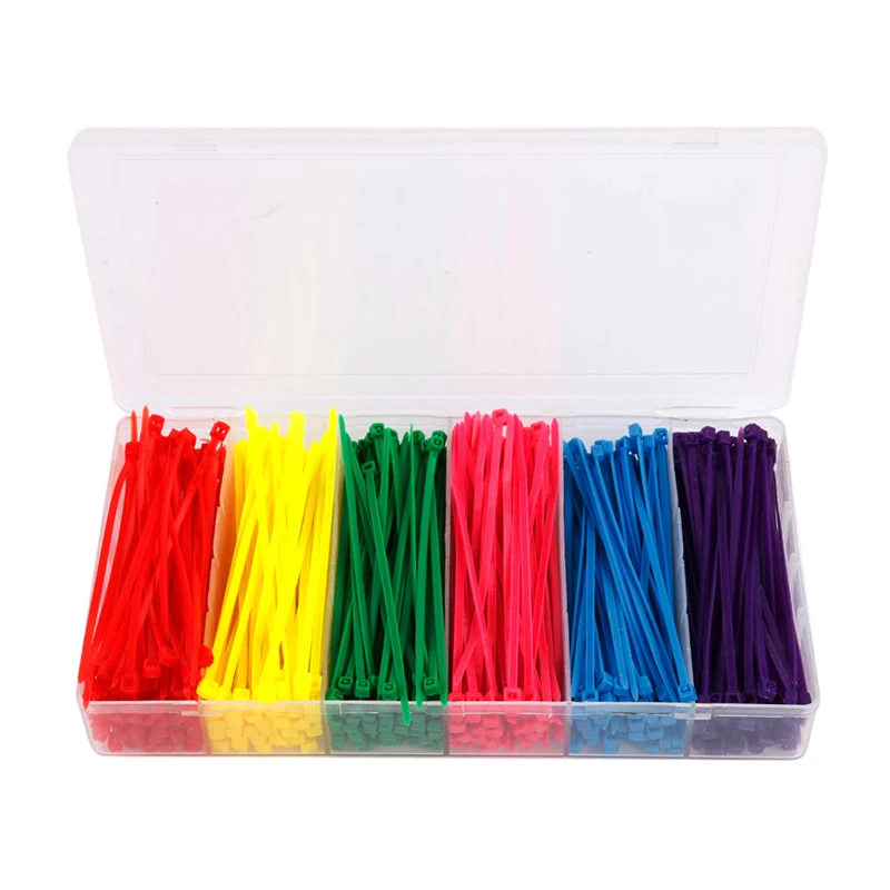 3*100mm Colorful Self Locking Nylon Cable Ties480Pcs/Box Cable Zip Tie ...