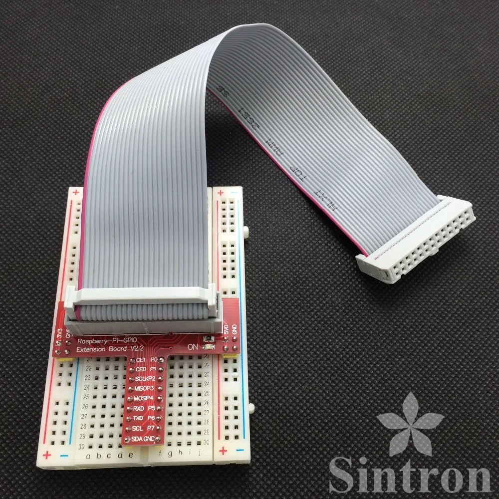 T Cobbler Gpio Extension Board V2 2 Ribbon Cable Breadboard For