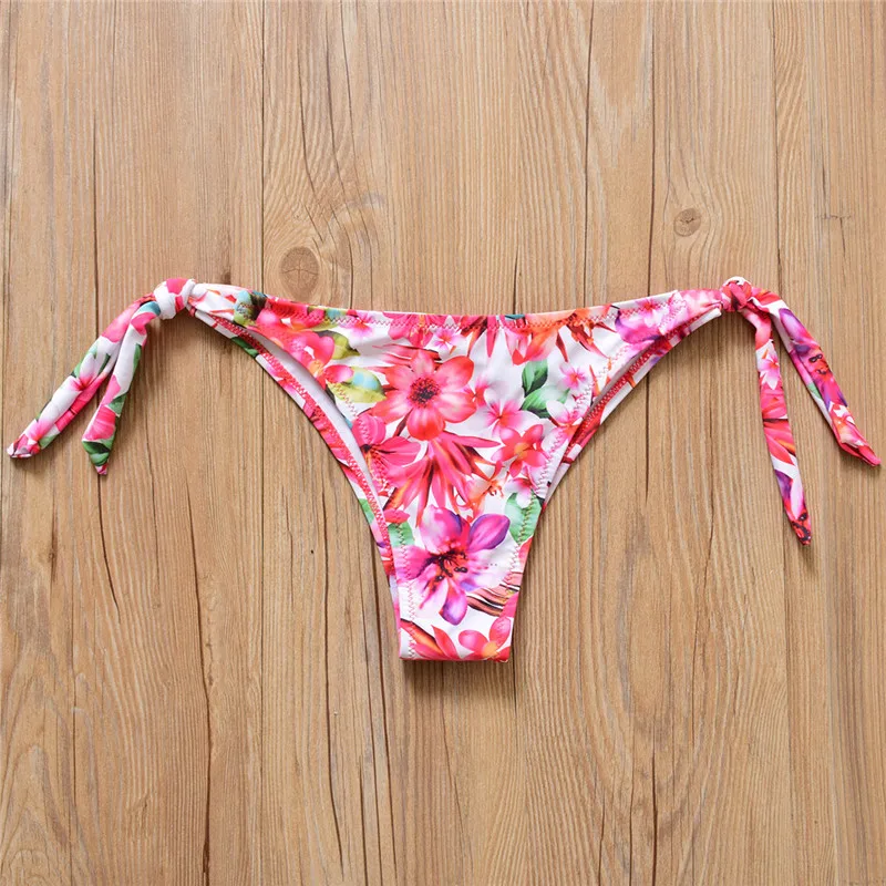2019 two piece micro white Swimsuit knitting Bikinis string bikini set ...