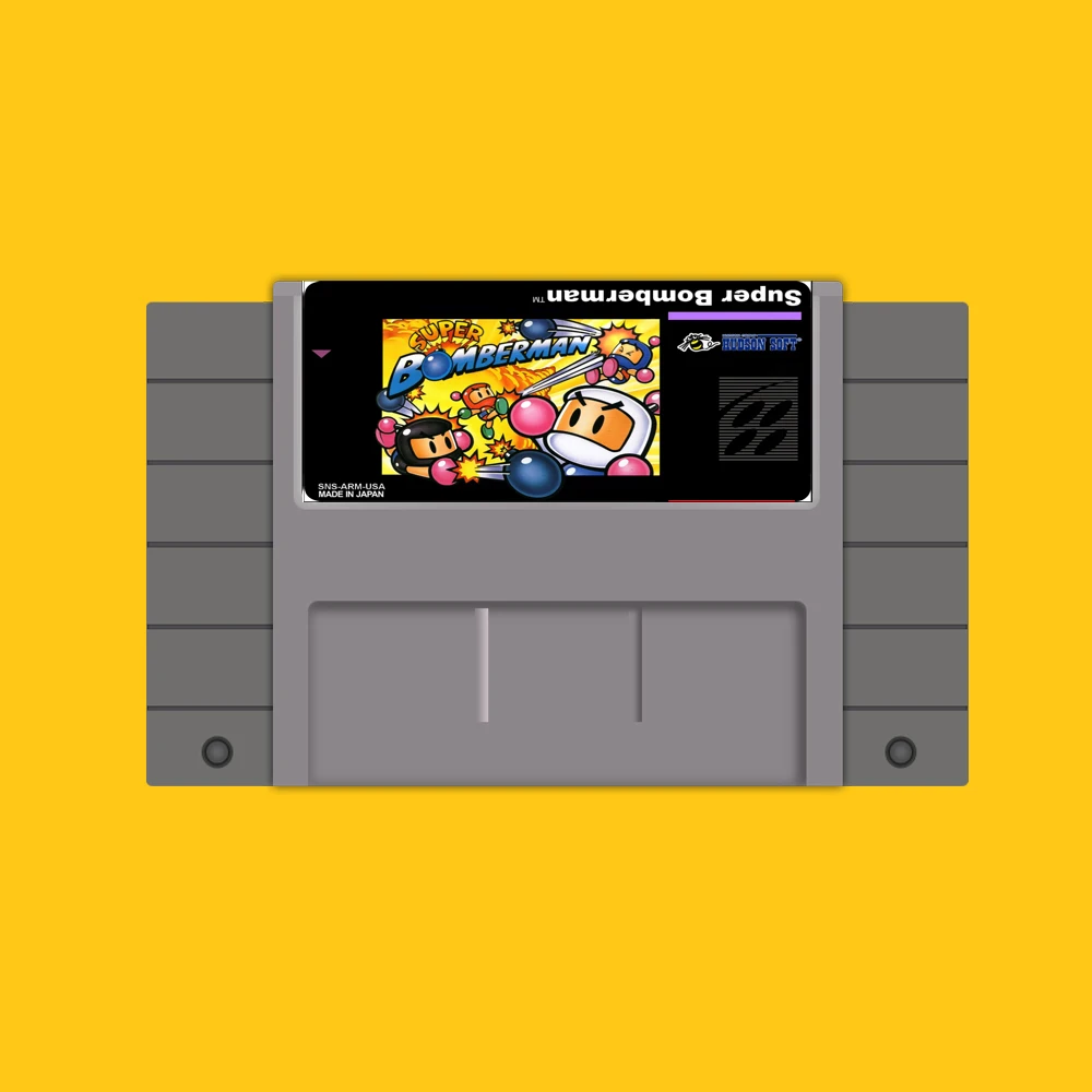 Super Bomberman 46 Pin 16 Bit Grey Game Card For USA NTSC Game Player ...