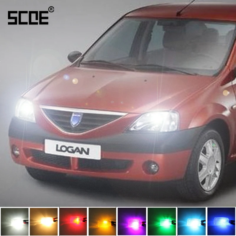 SCOE-For-Dacia-Logan-Logan-MCV-NEW-Christmans-2X-12SMD-LED-Front ...