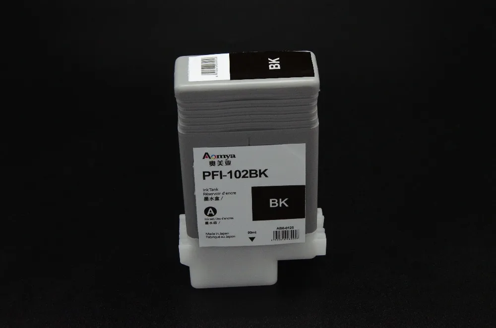 2pcs Pfi-102mbk Matte Black Ink Tank 130ml For Canon Plotter Printer 500 600 700 Models Ipf510 ...