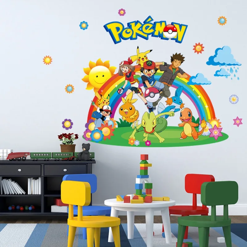 Pokemon Pikachu Home Decorations Wallpaper Stickers - KawaiiMerch.com