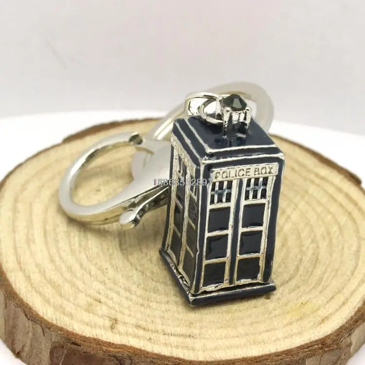 Free shipping ancient silver TARDIS Key chain Doctor Who Key Chains ...