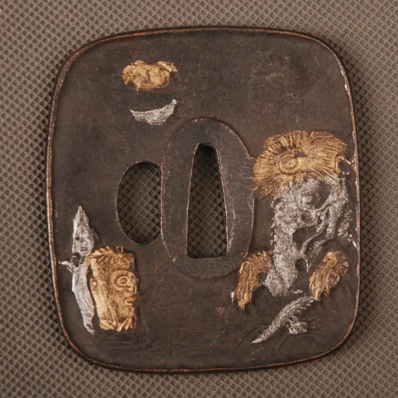 Special Alloy Tsuba Hand Guard Fitting For Japanese Samurai Sword ...