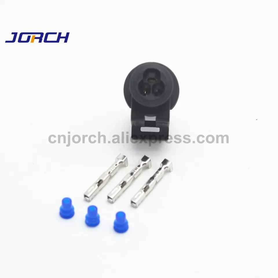 Auto Electrical Connector 3 Pin Delphi Female Connector & Terminals ...