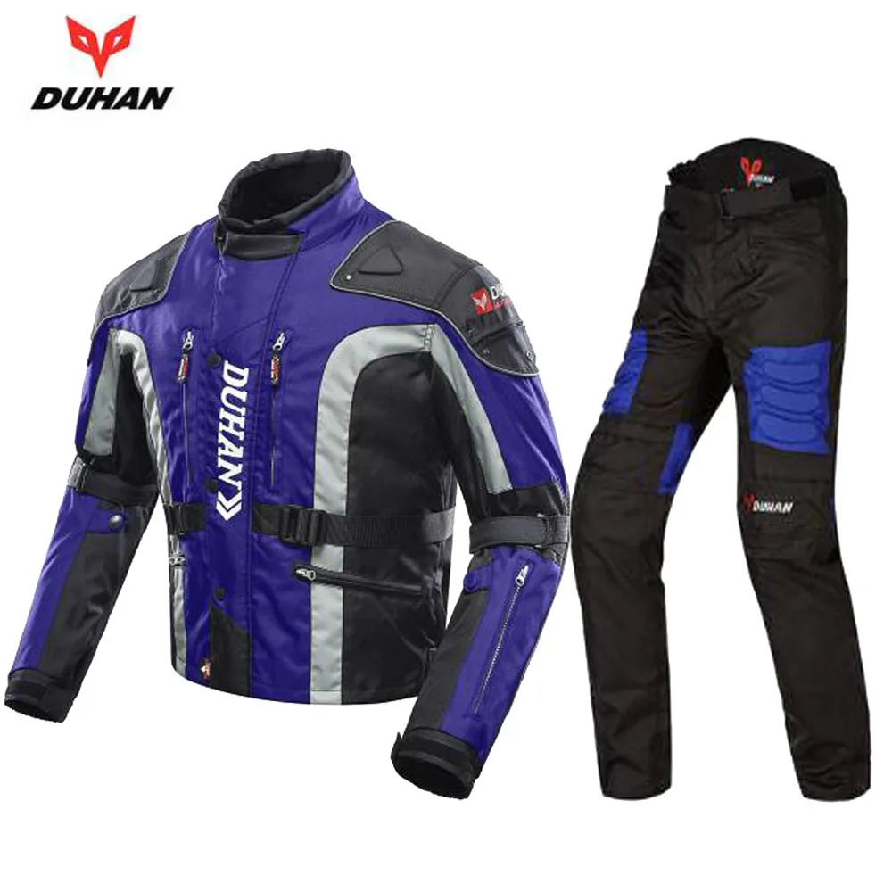 Duhan Men 600d Oxford Cloth Motorcycle Jacket & Pants Cold-proof Warm ...