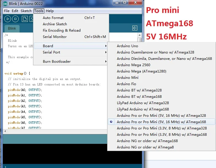 1 шт. Pro мини модуль Atmega168 5 в 16 м для Arduino совместим с Nano ...