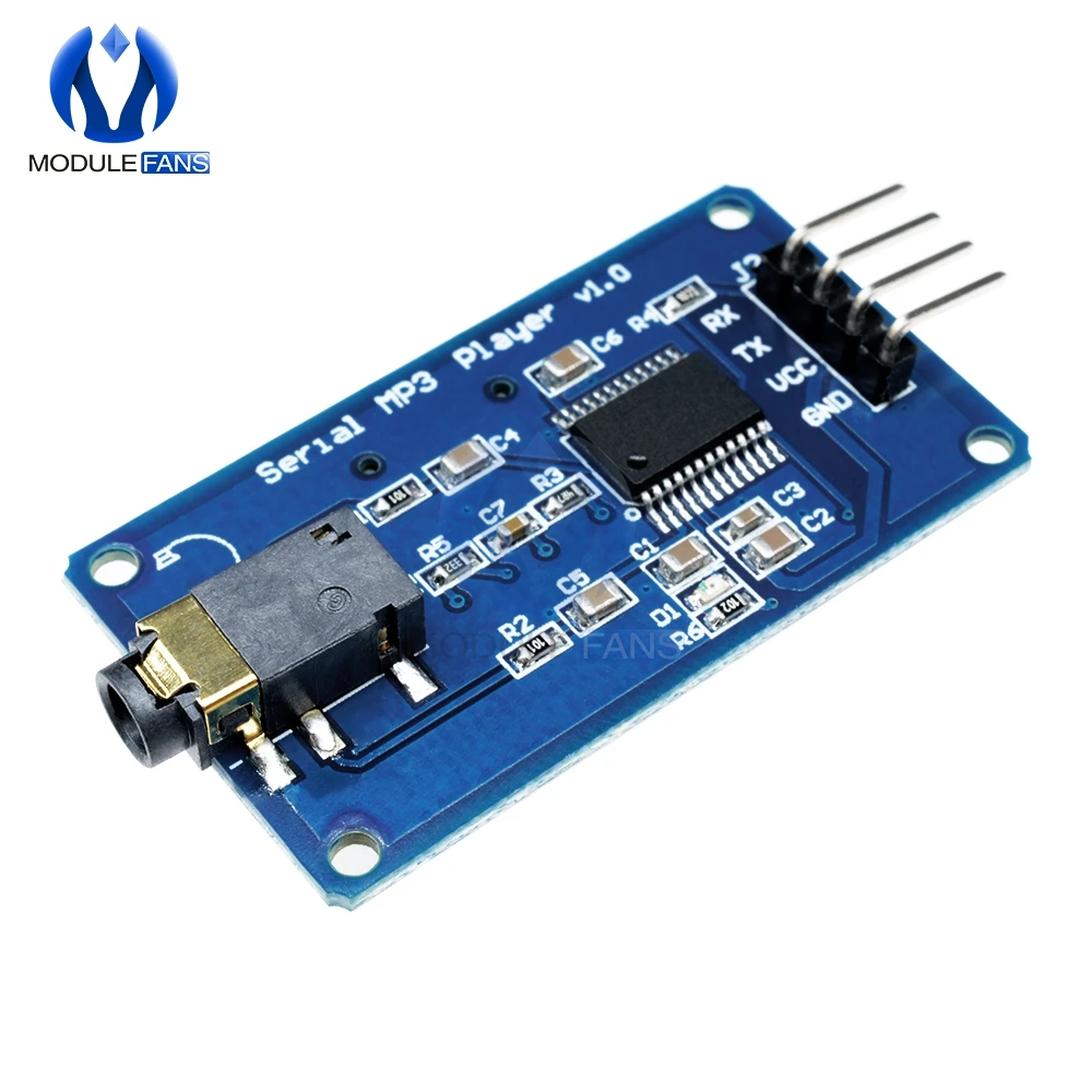 Yx5300 Uart Control Serial Mp3 Music Player Module For Arduino Avr Arm ...