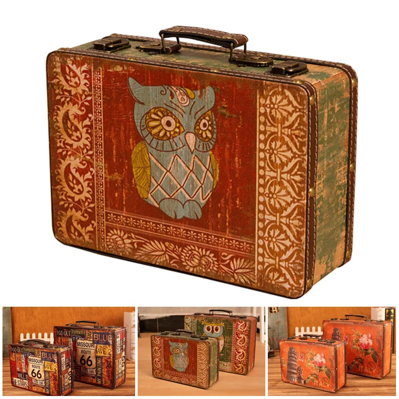 Retro Stylish European Storage Box Travel Out Suitcase Small Portable ...