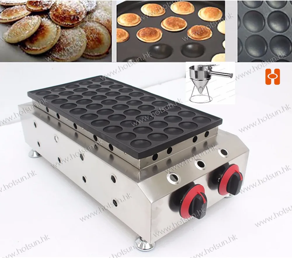 2 in 1 Non stick LPG Gas Dutch Mini Pancakes Poffertjes Dorayaki Maker ...