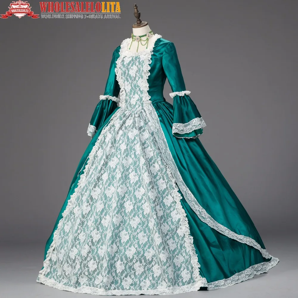 Victorian Brocade Period Marie Antoinette Colonial Masquerade Holiday ...