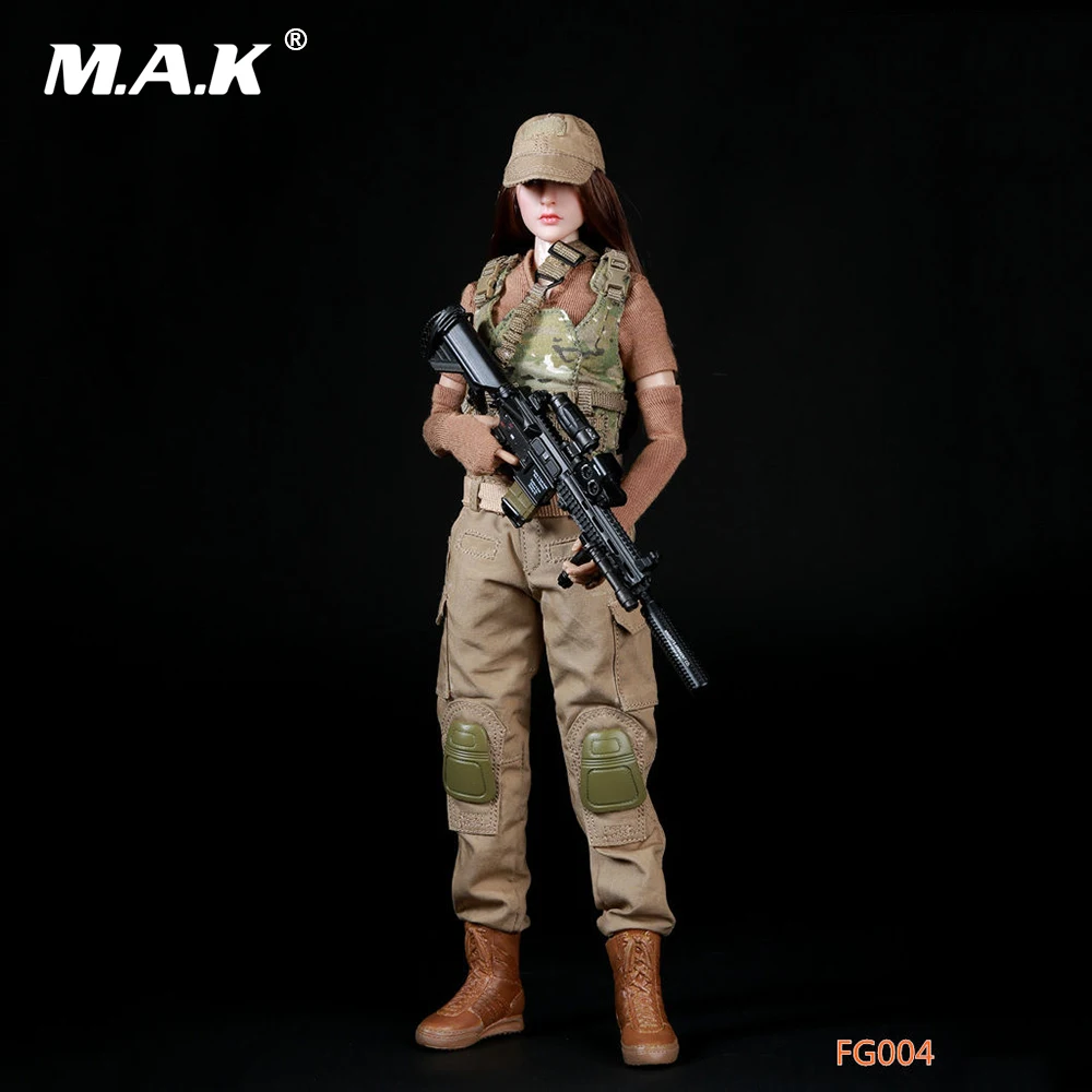 1 6 Scale Female Clothes Fg004 Military Combat Clothing Suits Custom 12