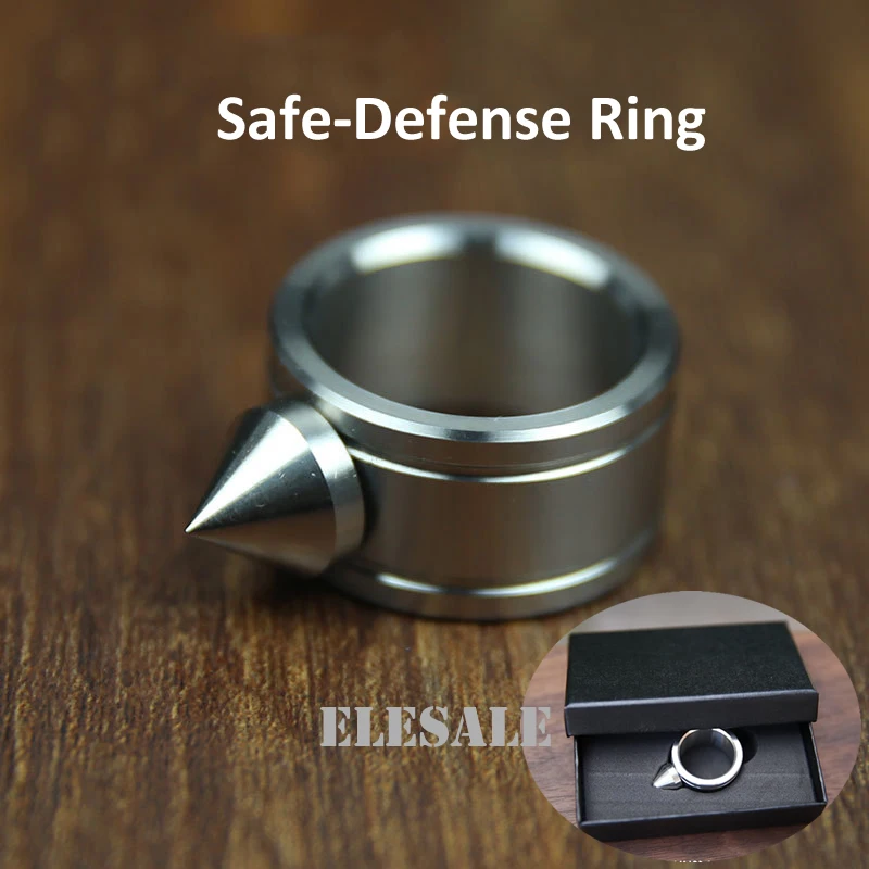 High Quality Stainless Steel Self Defense Ring For Women Men Safety ...