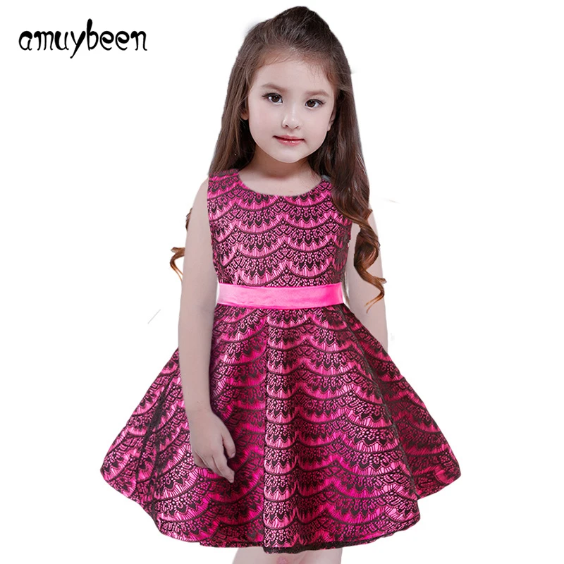 Amuybeen Girls Dress Lace Princess Costumes 2018 Kids Clothes Perty New ...