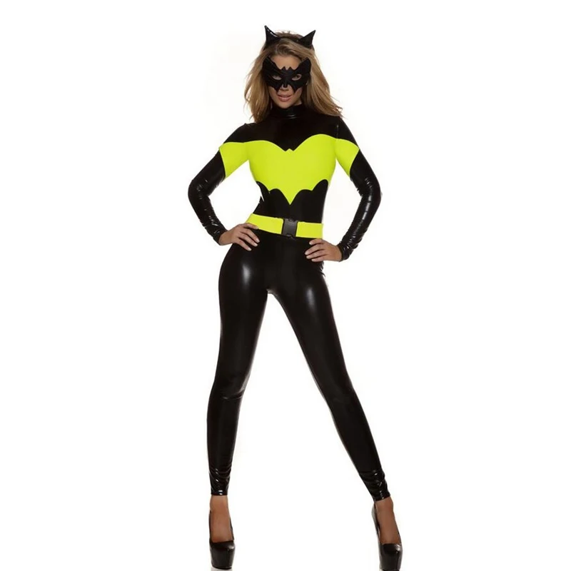 Superhero Bat Costumes Cosplay For Woman Festive Party Black Bat ...