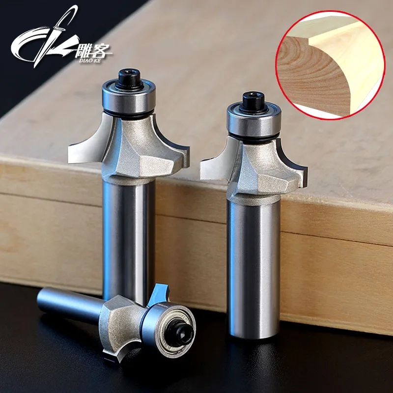 1PCS 1/2"1/4" SHK Round Over Router Bit Corner Round Over Bit Router ...