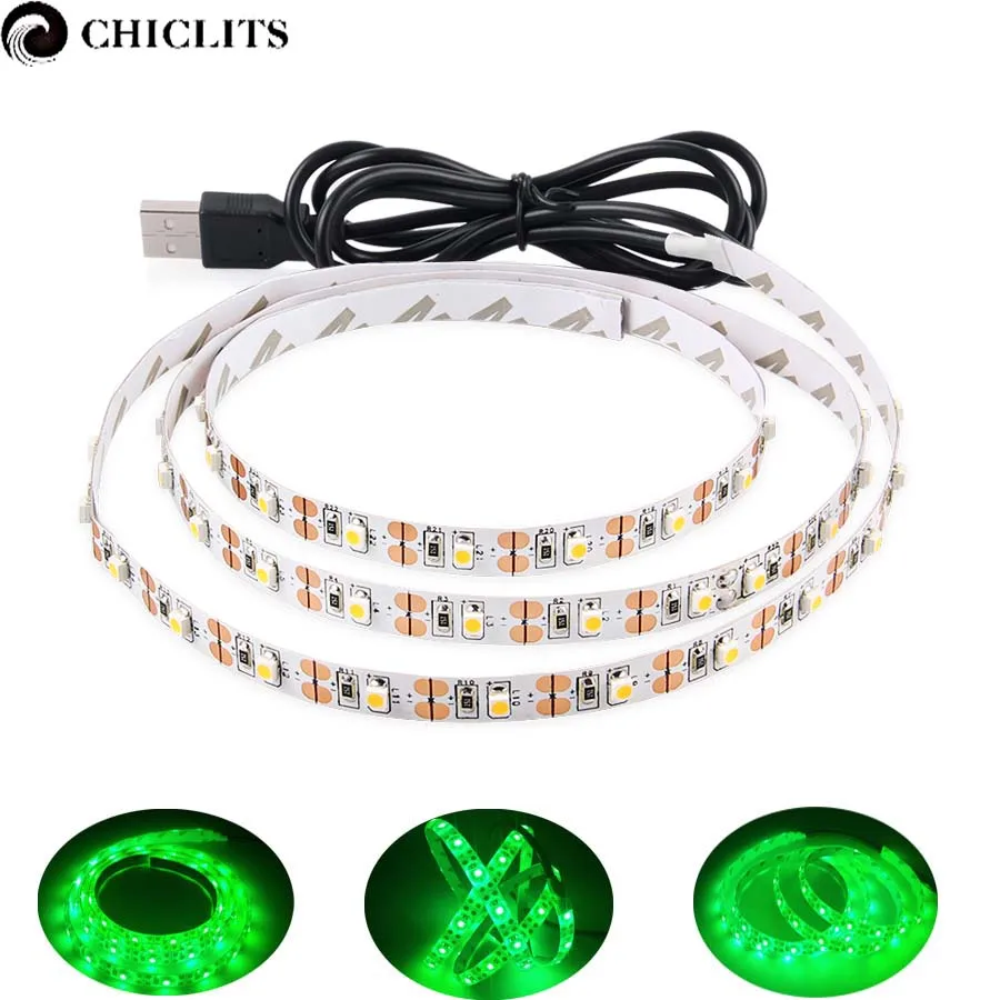 DC5V USB LED Strip 3528 Flexible Light 1M 2M 3M 4M 5M USB Led Backlight ...
