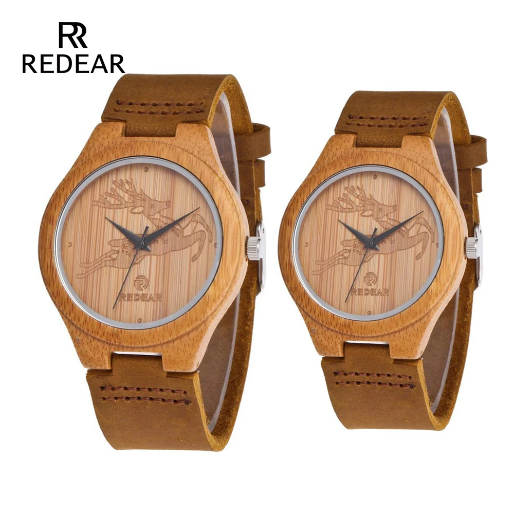 Redear Oem His-and-hers Watches Elk Deer Styles Bamboo Watch For Men ...