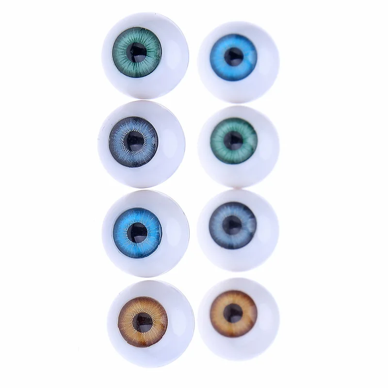 4Pairs 22mm Round Doll Eyes For DIY Acrylic Toy Eye Craft Doll Bear ...