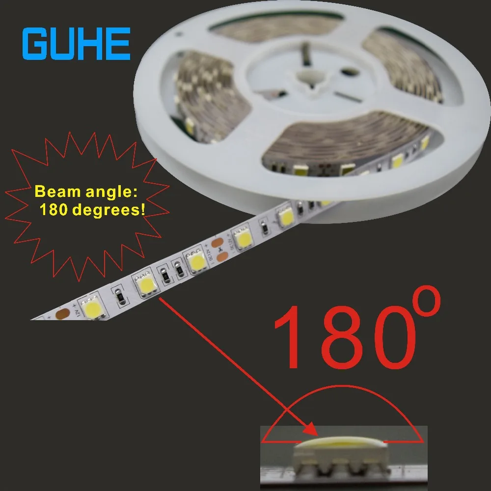 2015 New Design 180 Degree Beam Angle Led Strip 5050 DC12V 60LEDs/m ...