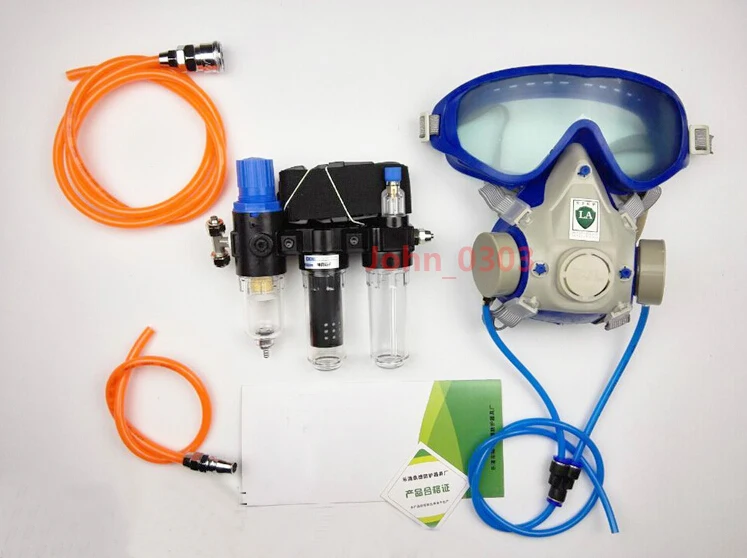 3 In 1 Function Supplied Cool Air Fed Respirator System SJL Full Face ...