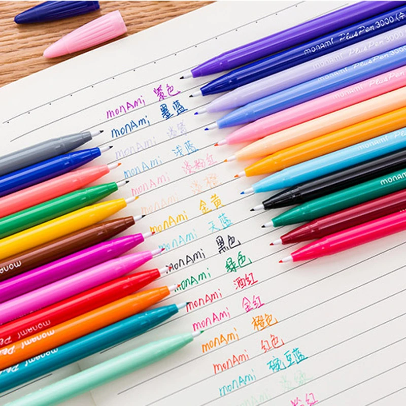 1pc Mon 3000 Water Soluble Ink Fiber Water Pen Hook Line Art Marker ...