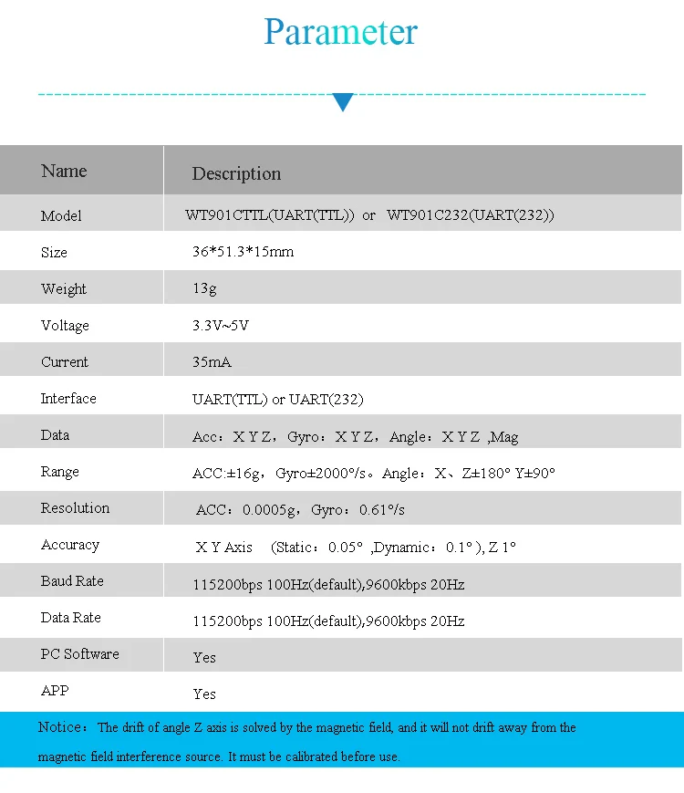 WT901C IMU AHRS сенсор 3 оси Цифровой Угол+ акселерометр+ гироскоп+ электронный компас MPU9250 ...