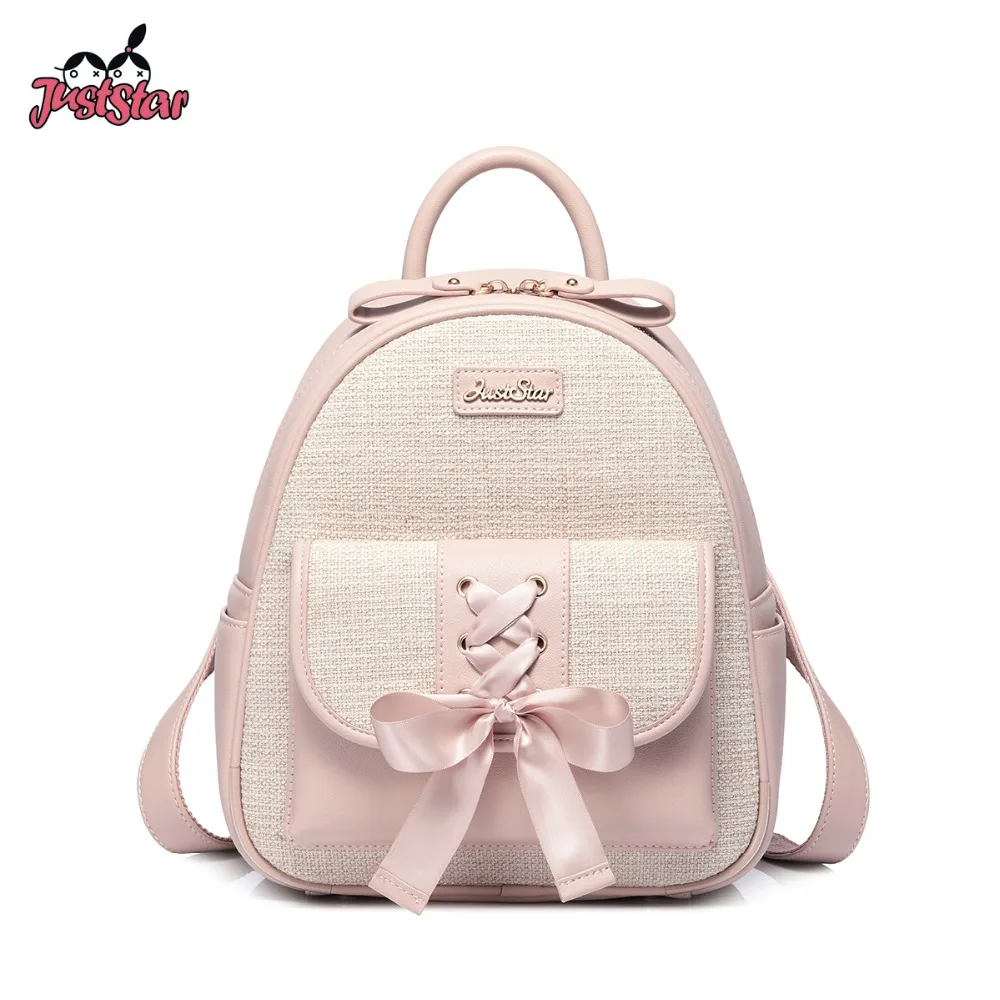JUST STAR Brand Women's Woolen Backpack Ladies Fashion Elegant Bow ...