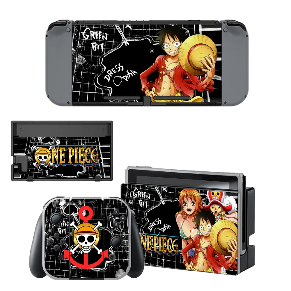 One Piece Luffy Skin Sticker for Nintendo Switch Console and Joy-Con ...