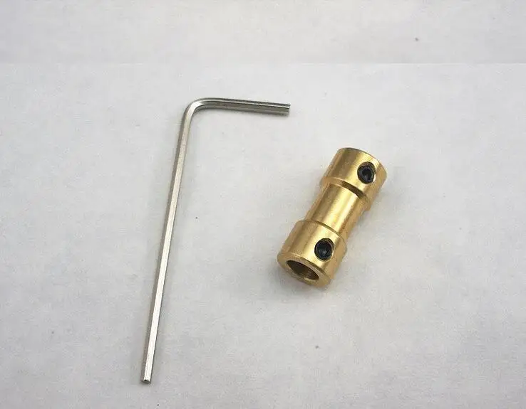 모터 샤프트 로봇용 구리 커플러 3mm 50 개 스마트 자동차 모델 자동차 휠 커플러copper Clockcopper